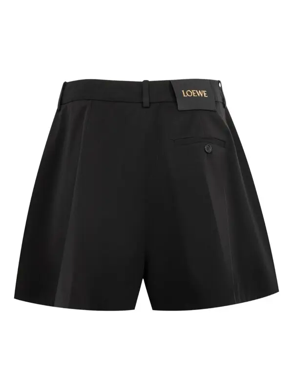 Loewe Trapeze Shorts In Cotton And Silk