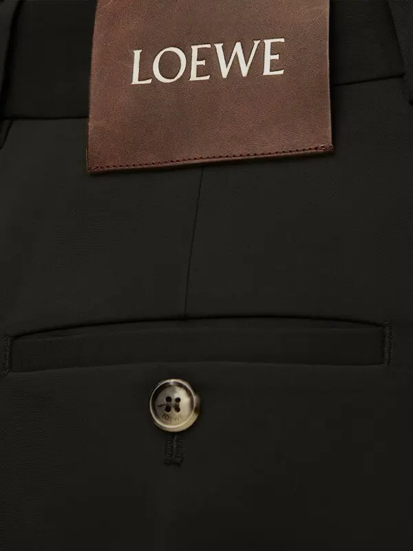 Loewe Trapeze Shorts In Cotton And Silk