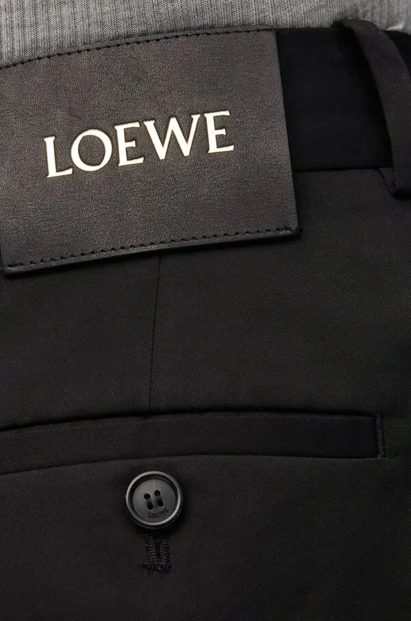 Loewe Trapeze Shorts In Cotton And Silk