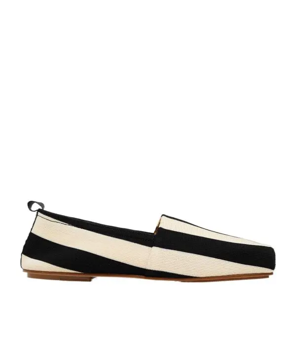 Jacquemus The Carré Striped Espadrilles - Black/white