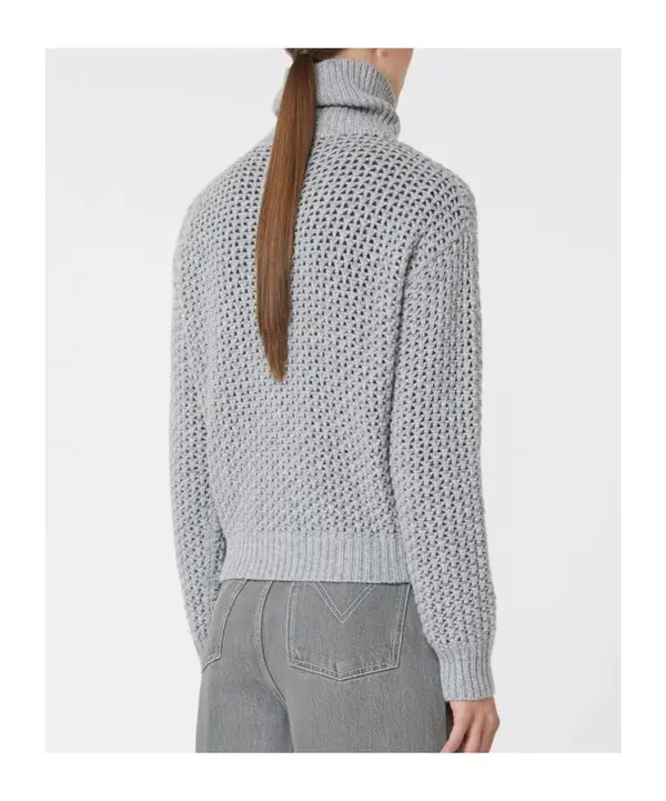 Max Mara Tequila Open-knit Quarter Zip Jumper