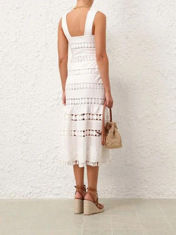 Zimmermann Trimmed Midi Dress