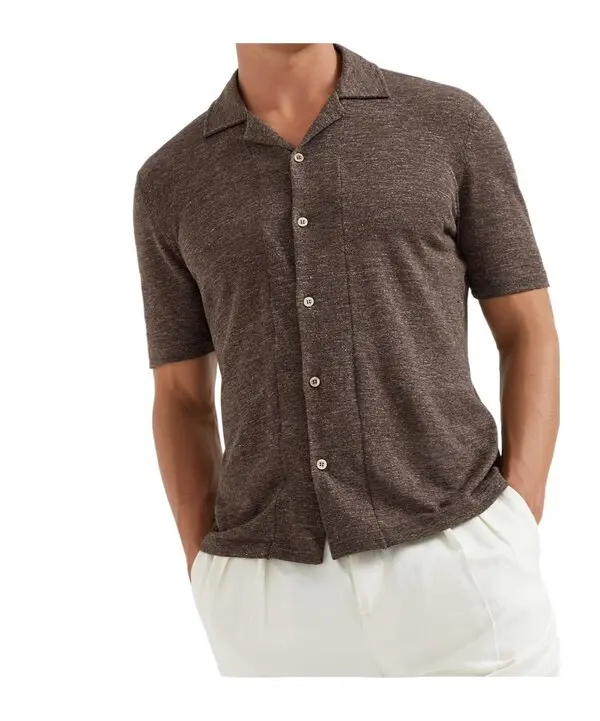 Brunello Cucinelli Short-sleeved Button-up Shirt