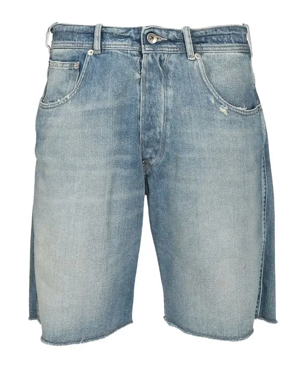 MAISON MARGIELA Denim Cut-off Shorts - Light Blue
