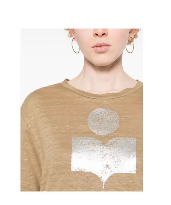 Isabel Marant Étoile Zewel T-shirt With Logo - Nude