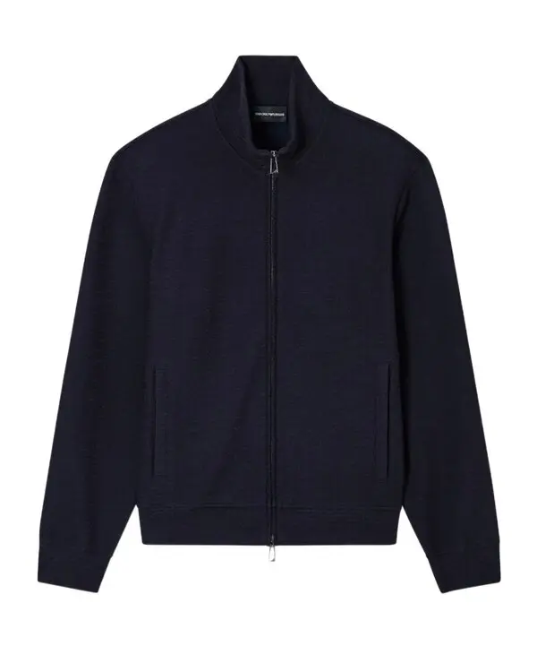 Emporio Armani Zip-up High Neck Sweatshirt