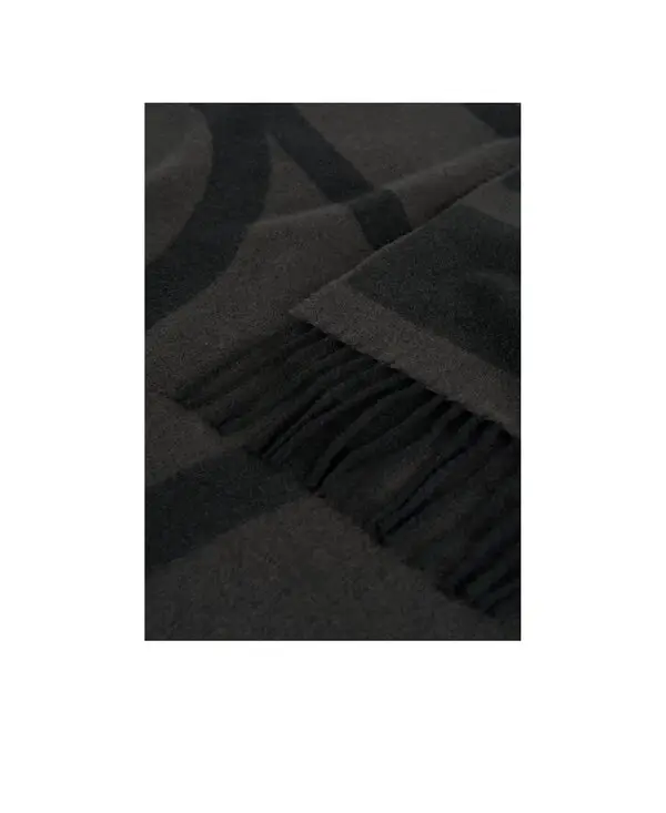 TOTEME Monogram Jacquard Fringed-edge Scarf