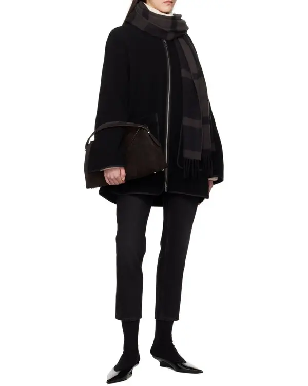 TOTEME Monogram Jacquard Fringed-edge Scarf