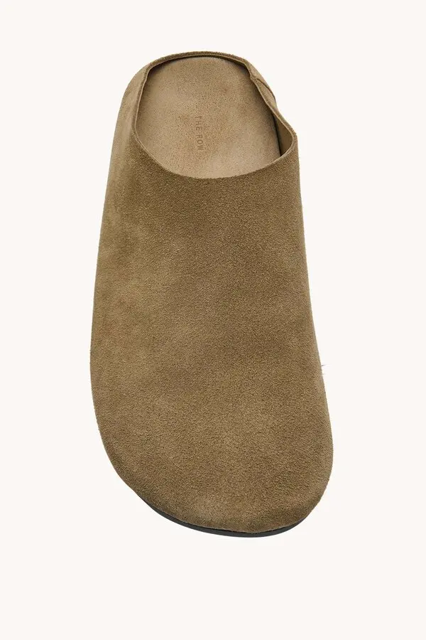 THE ROW Hudson Suede Mules - Brown