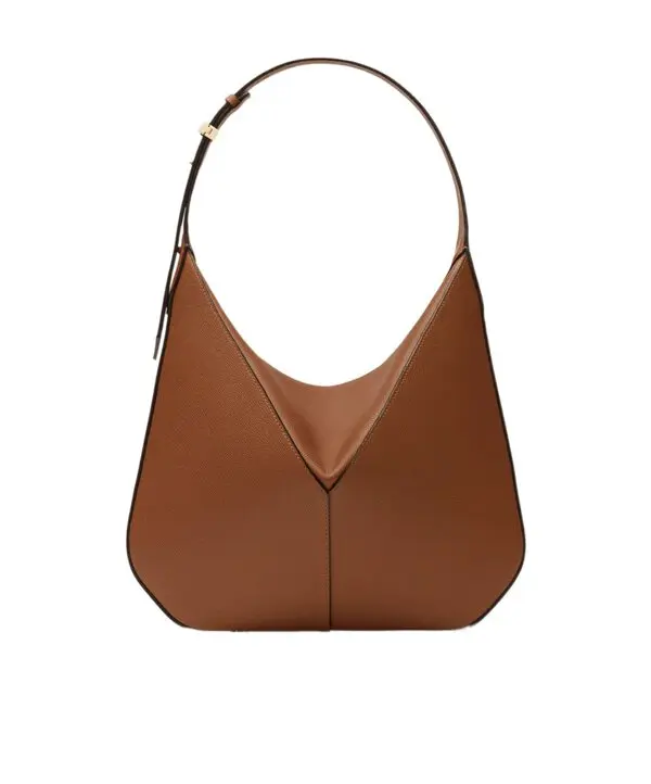 VALEXTRA Vivi Zip-up Shoulder Bag - Brown