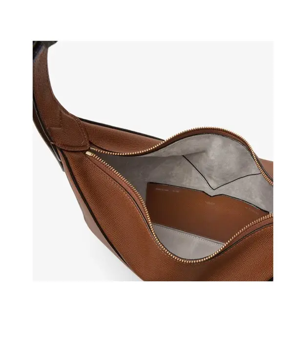 VALEXTRA Vivi Zip-up Shoulder Bag - Brown