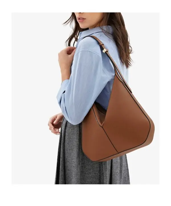 VALEXTRA Vivi Zip-up Shoulder Bag - Brown