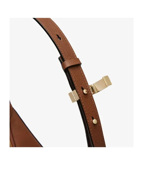 VALEXTRA Vivi Zip-up Shoulder Bag - Brown