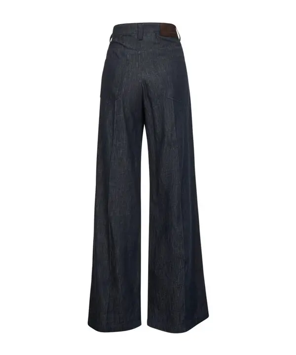 Brunello Cucinelli High-waist Wide-leg Jeans - Black