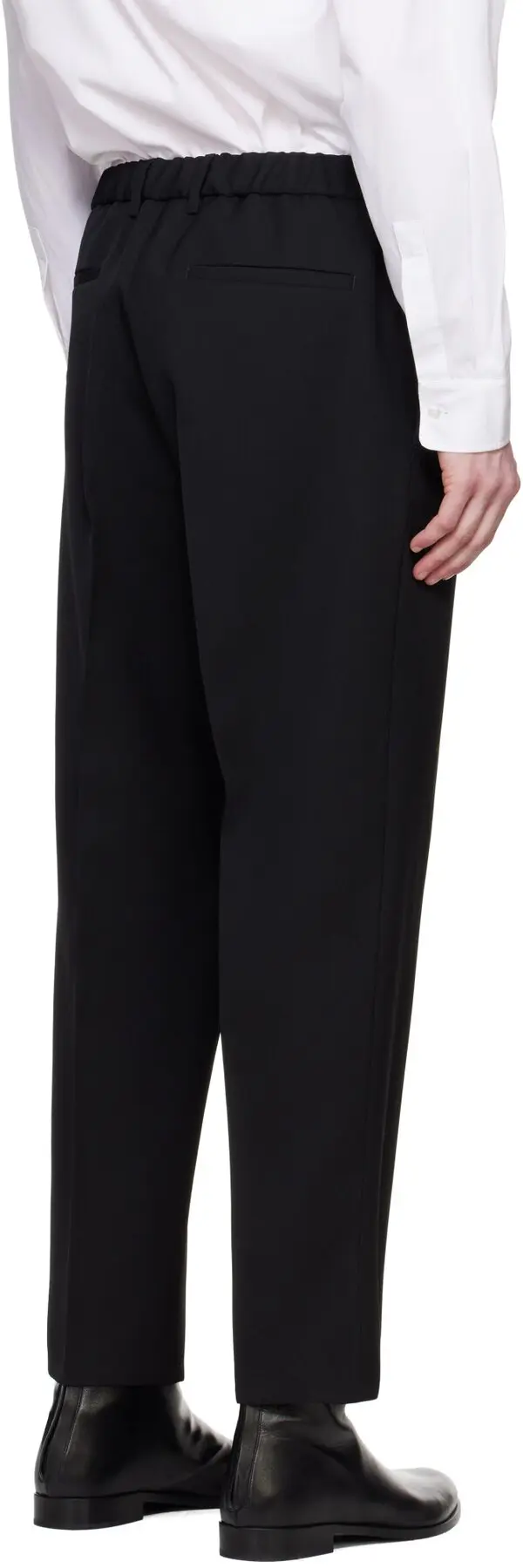 JIL SANDER Tapered Trousers - Black