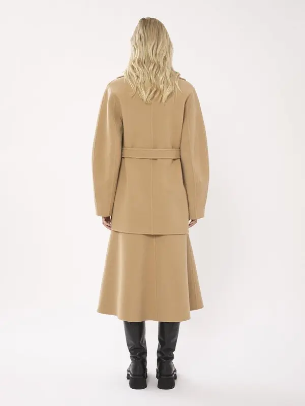 Chloé Double Faced Coat With Belt