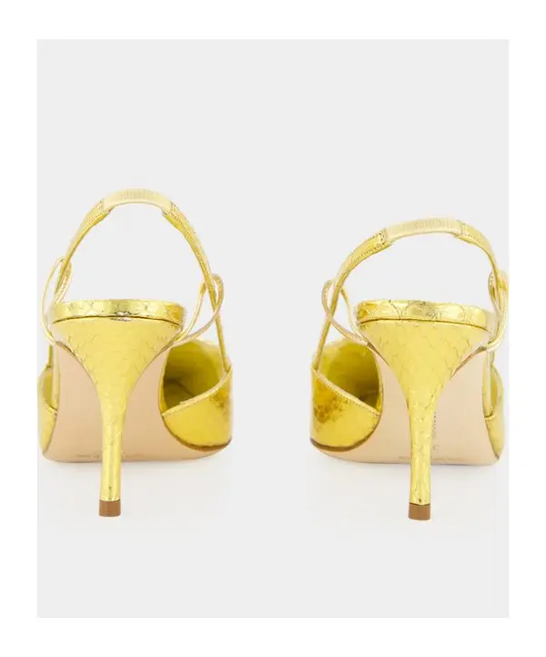 Manolo Blahnik 70mm Touki Slingback Pumps - Yellow