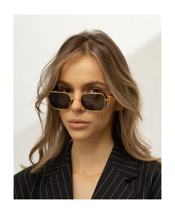 Balmain Octagonal Logo Sunglasses