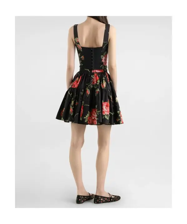 Dolce & Gabbana Bouquet Print Bustier Top - Color