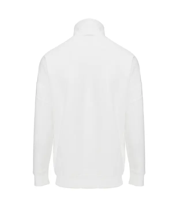 Hugo Boss Zipper Detail Sweater - White