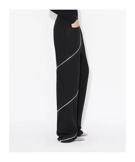 Alaïa Spiral Zipper Denim Jeans