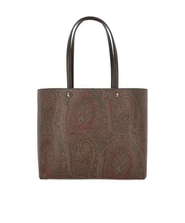 Etro Paisley Jacquard Top Handle Bag - Brown