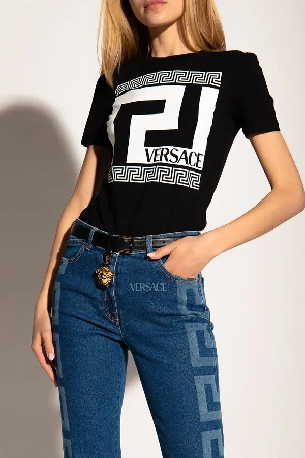 Versace Greca Print Logo T-shirt