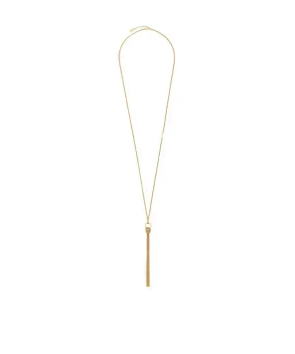 Saint Laurent Cassandre Tassel Necklace - Golden