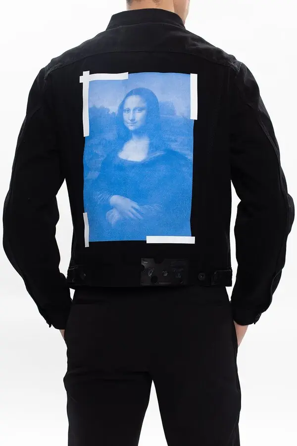 Off-White Mona Lisa Print Denim Jacket