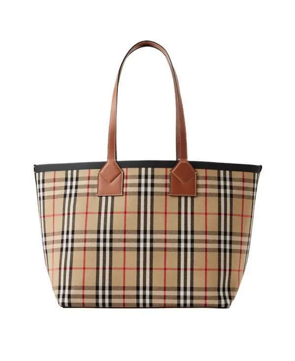 Burberry Check Jacquard Tote Bag - Multicolor