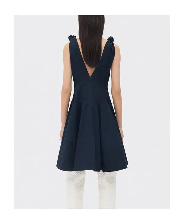 Bottega Veneta Knot Detailed Compact Dress