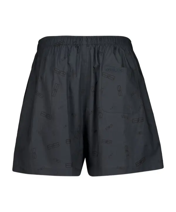 Balenciaga Bb Icon Pyjama Shorts - Dark Grey