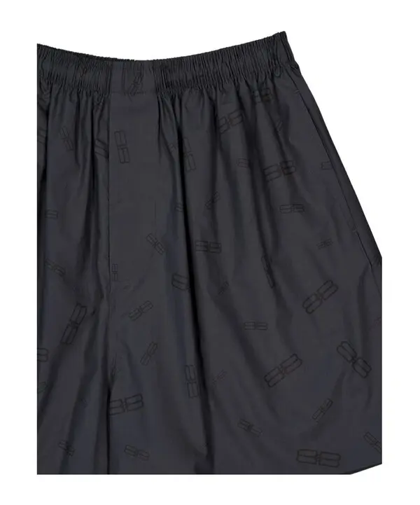Balenciaga Bb Icon Pyjama Shorts - Dark Grey