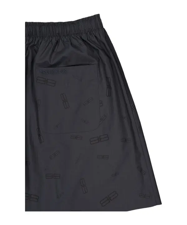 Balenciaga Bb Icon Pyjama Shorts - Dark Grey