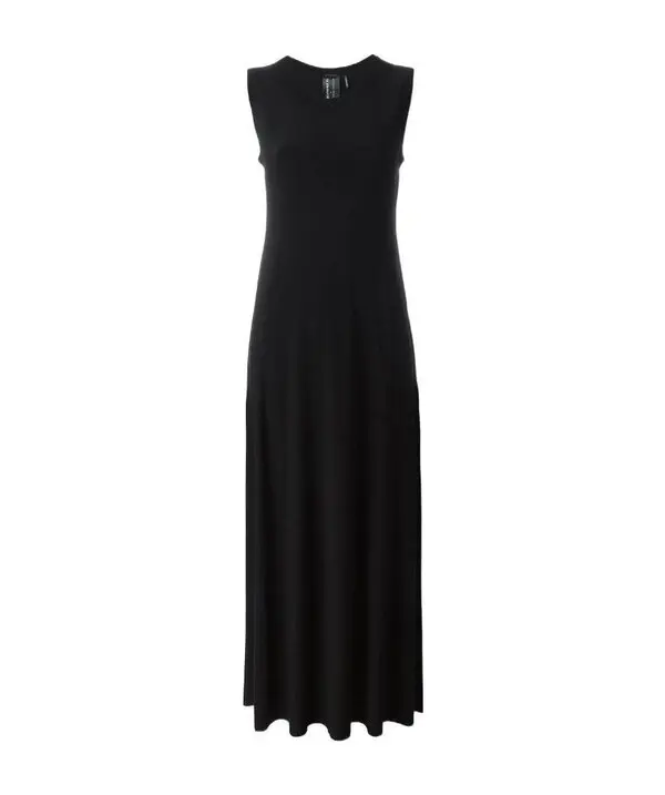 Norma Kamali Sleeveless Velvet Long Dress