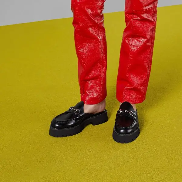 Gucci Horsebit Leather Mules