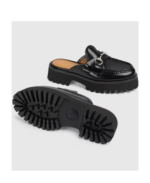 Gucci Horsebit Leather Mules