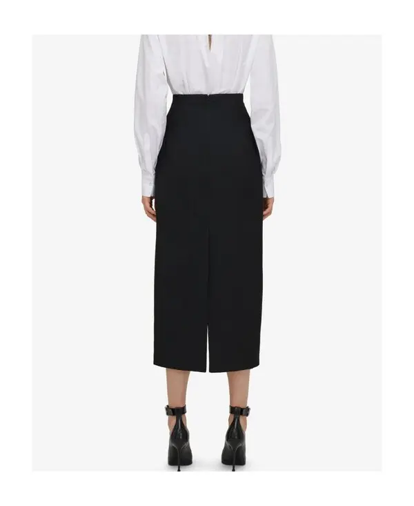 Alexander McQueen Button Detailed Skirt
