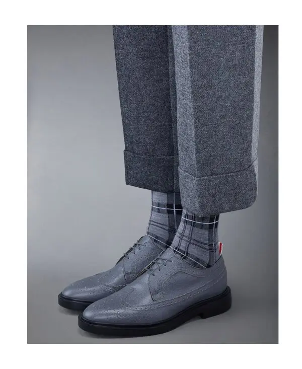 Thom Browne Almond Toe Leather Brogues - Grey