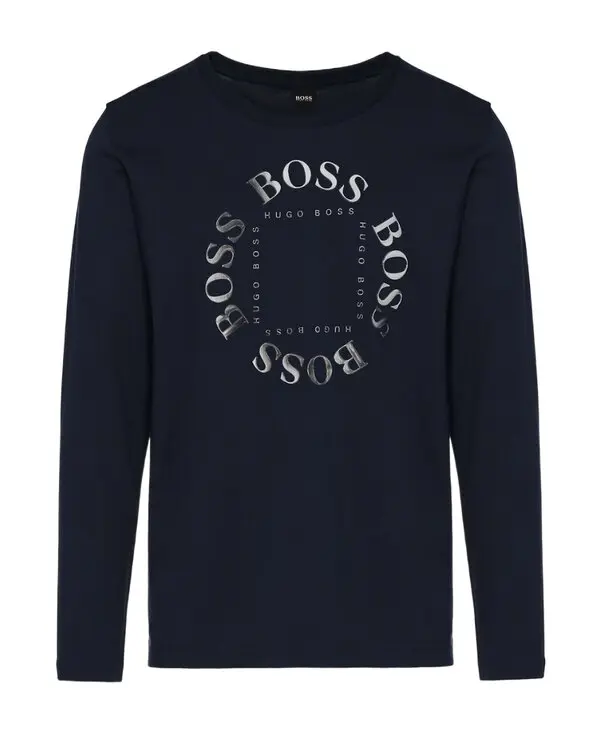 Hugo Boss Round Collar And Long-sleeved T-shirt