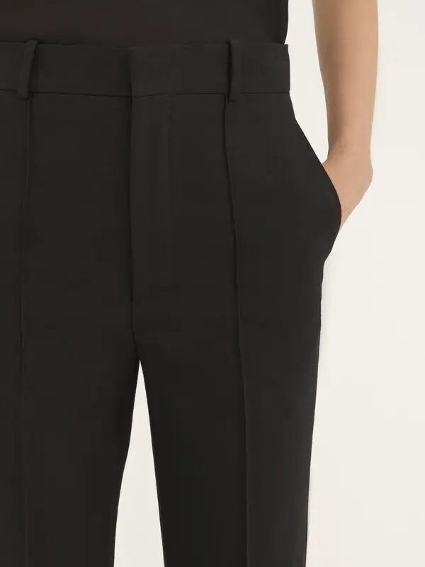 Chloé Virgin Wool Tailored Trousers - Black