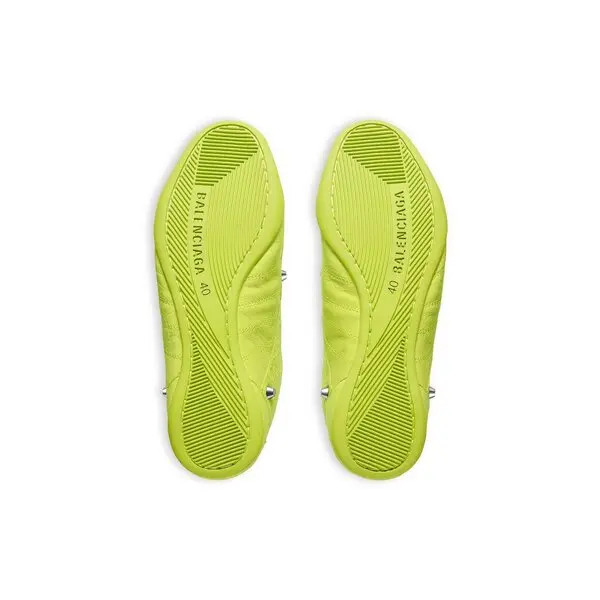 Balenciaga City Lace-up Sneakers With Stud Embellishments - Green