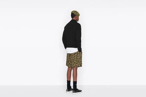 Dior Leopard Print Bermuda Shorts