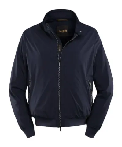 MOORER Zip-up High Neck Jacket
