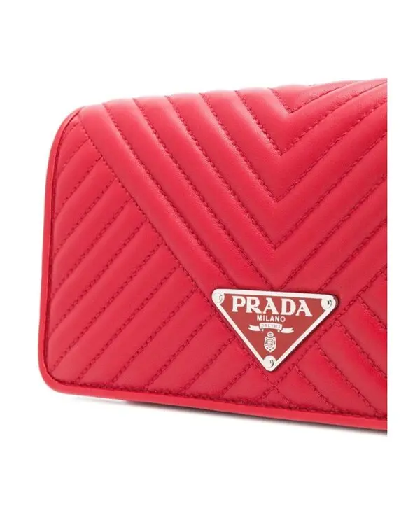 Prada Quilted Mini Single Shoulder Woc