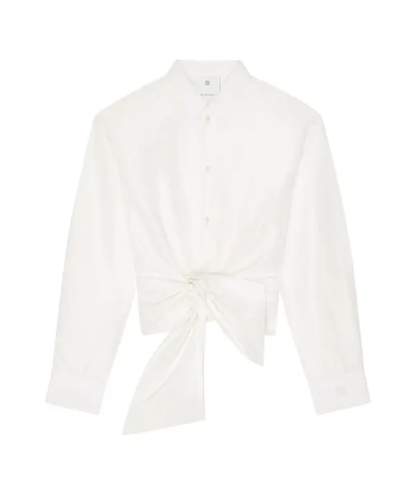 Givenchy 4g Detailed Bow Shirt - Off White