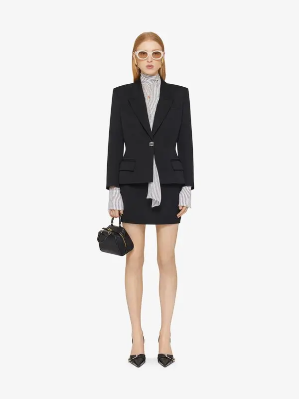 Givenchy Logo Plaque Mini Skirt