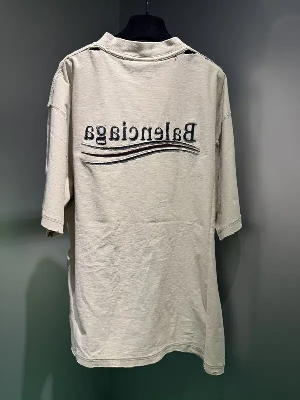 Balenciaga Logo Printed Crewneck T-shirt