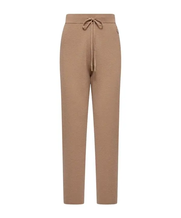 Moncler Wool Cashmere Blend Cropped Jogging Pants