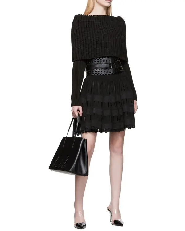 Alaïa Black Heart Cut Out Pumps - White